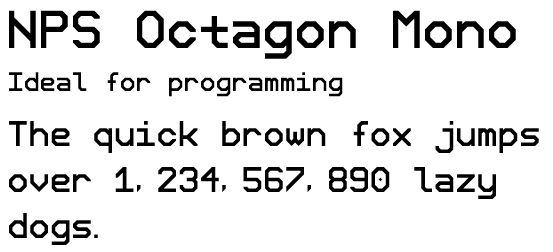 NPS Octagon Mono | FontStruct